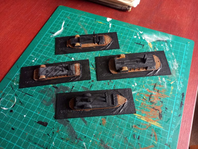 ACW ships finally painted. – Little Wargaming Worlds
